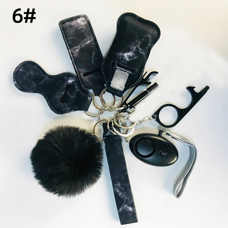 Self Defence Key Chain Set - Black Tie Dye – Hustle Print Studio