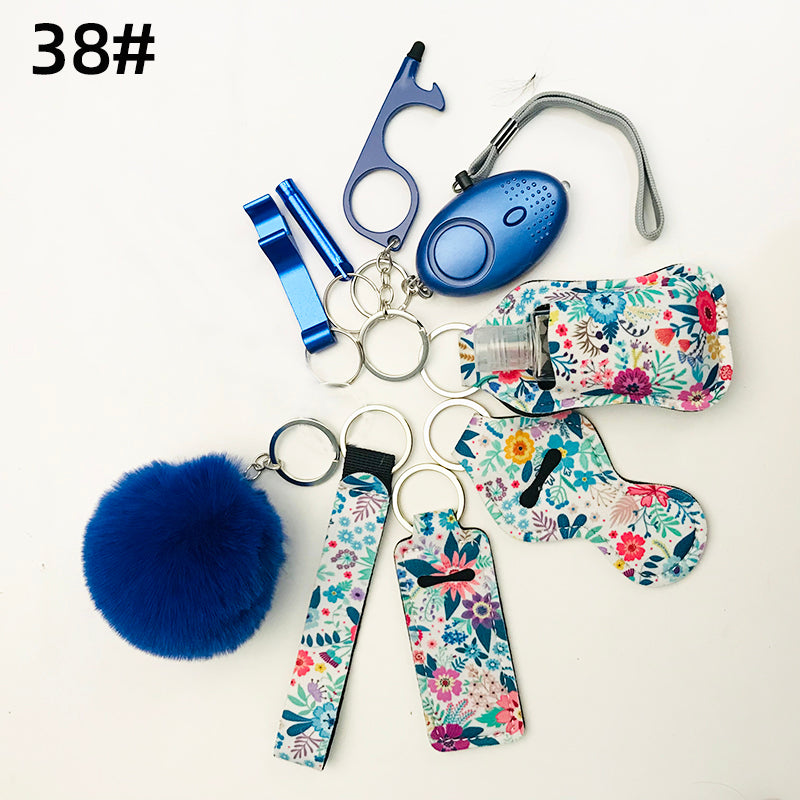 Self Defence Key Chain Set - Summer Flowers – Hustle Print Studio