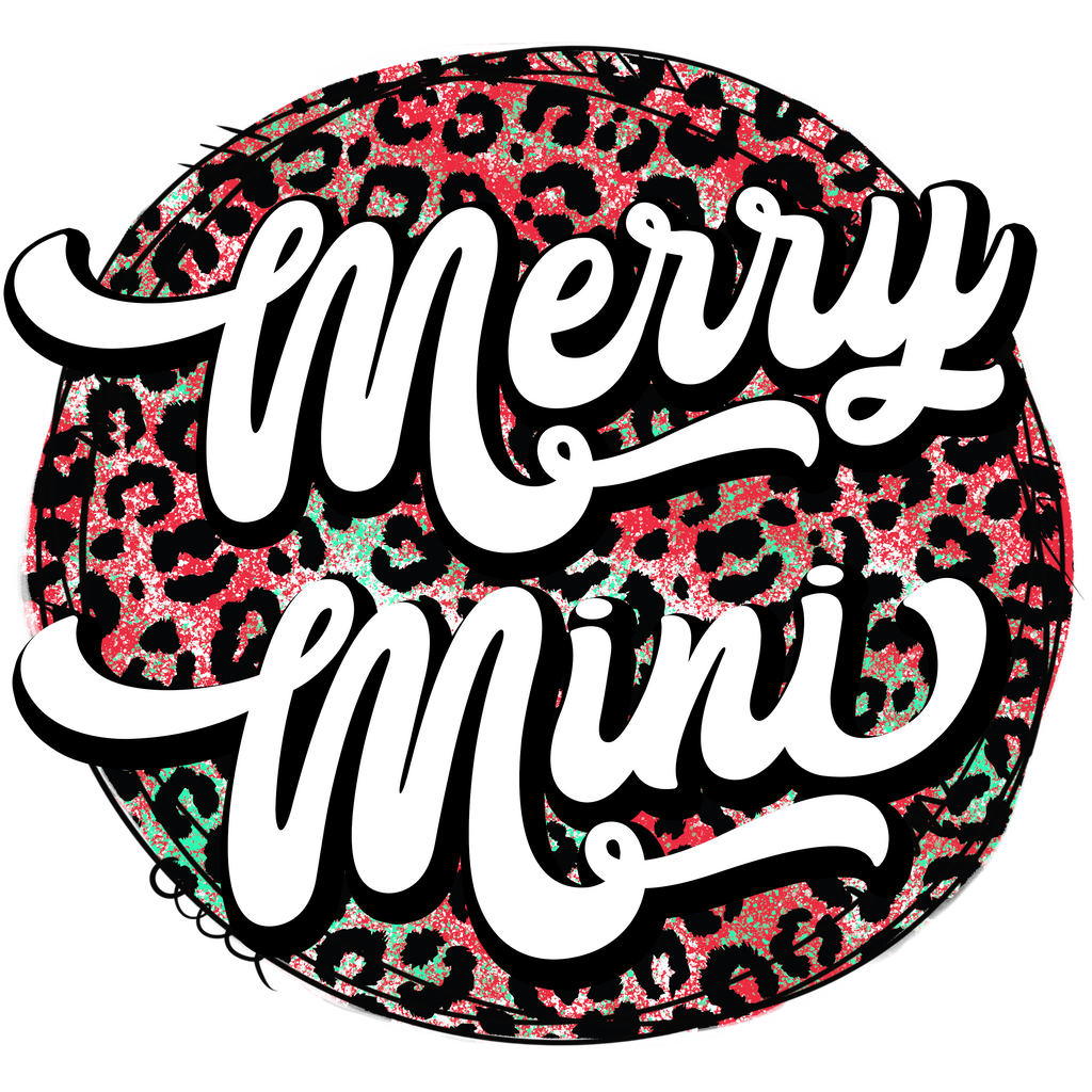 "Merry Mini" Transfer – Hustle Print Studio