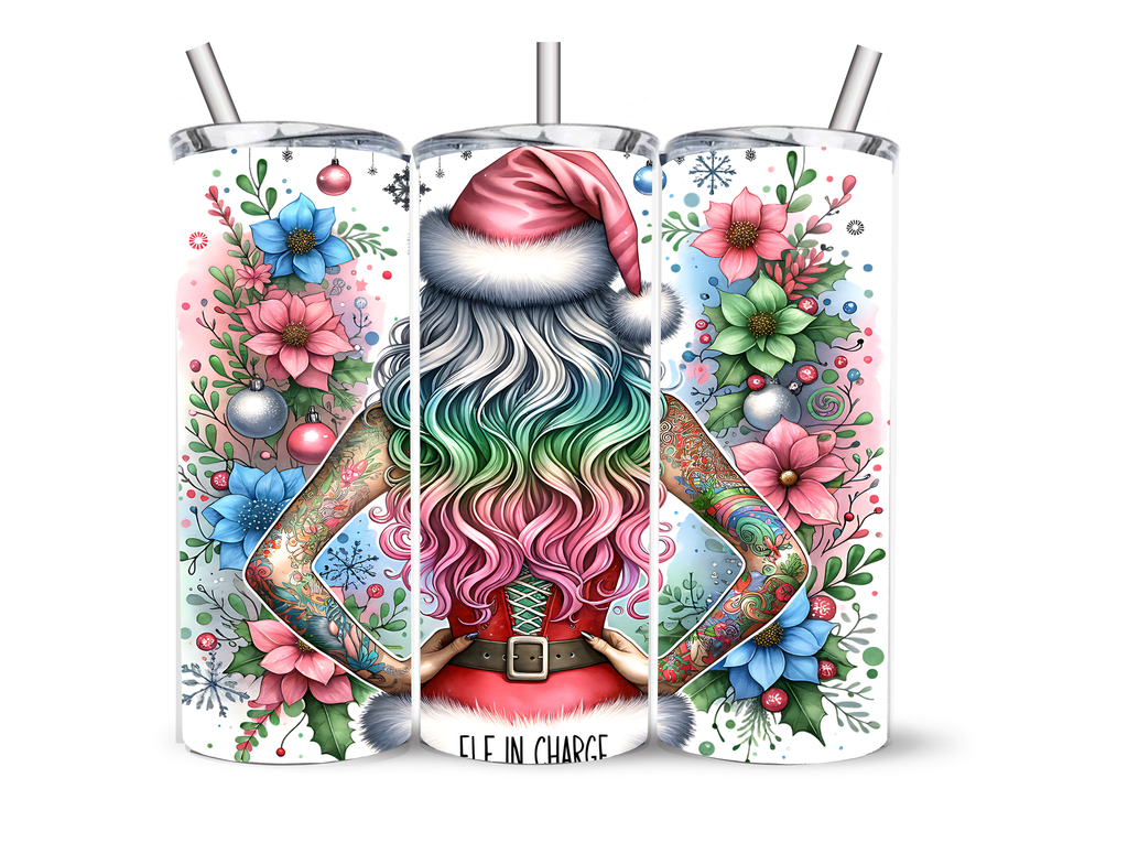 ELF IN CHARGE- 20 Oz SUBLIMATION PRINT – Hustle Print Studio
