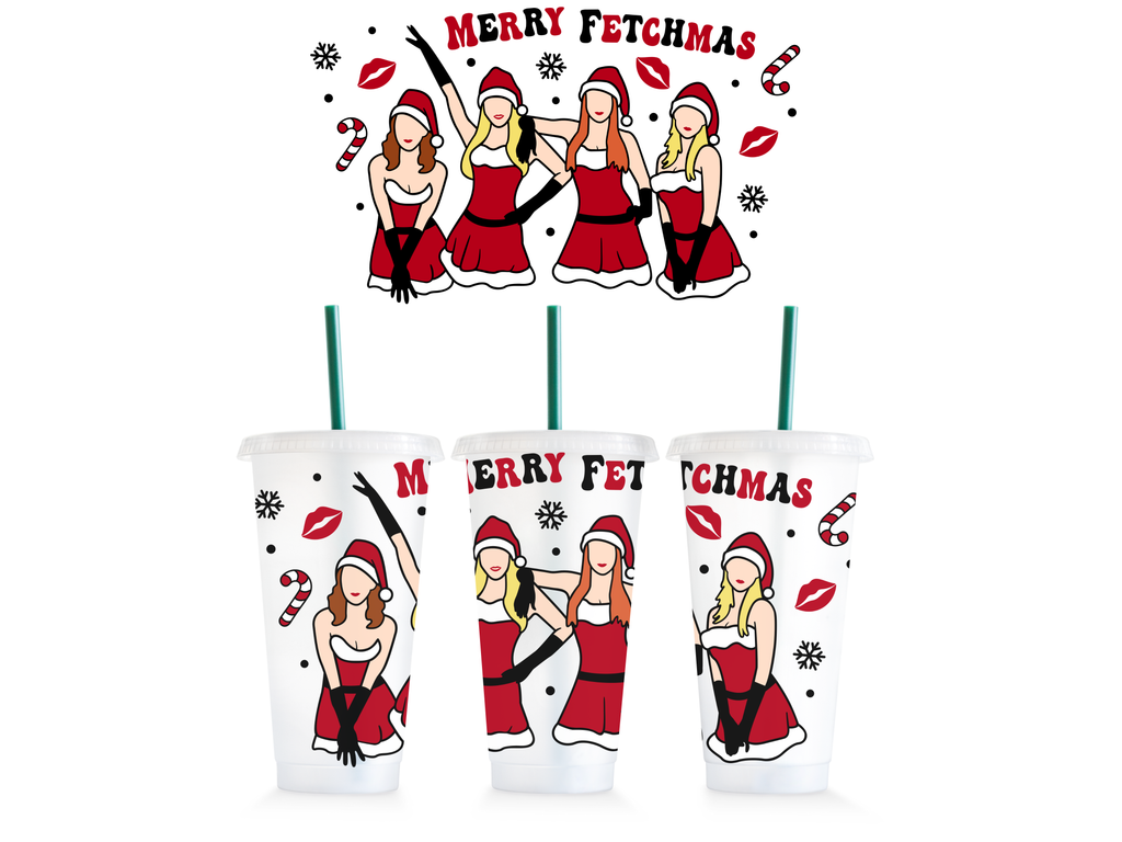 MERRY FETCHMAS - 16OZ UV DTF – Hustle Print Studio